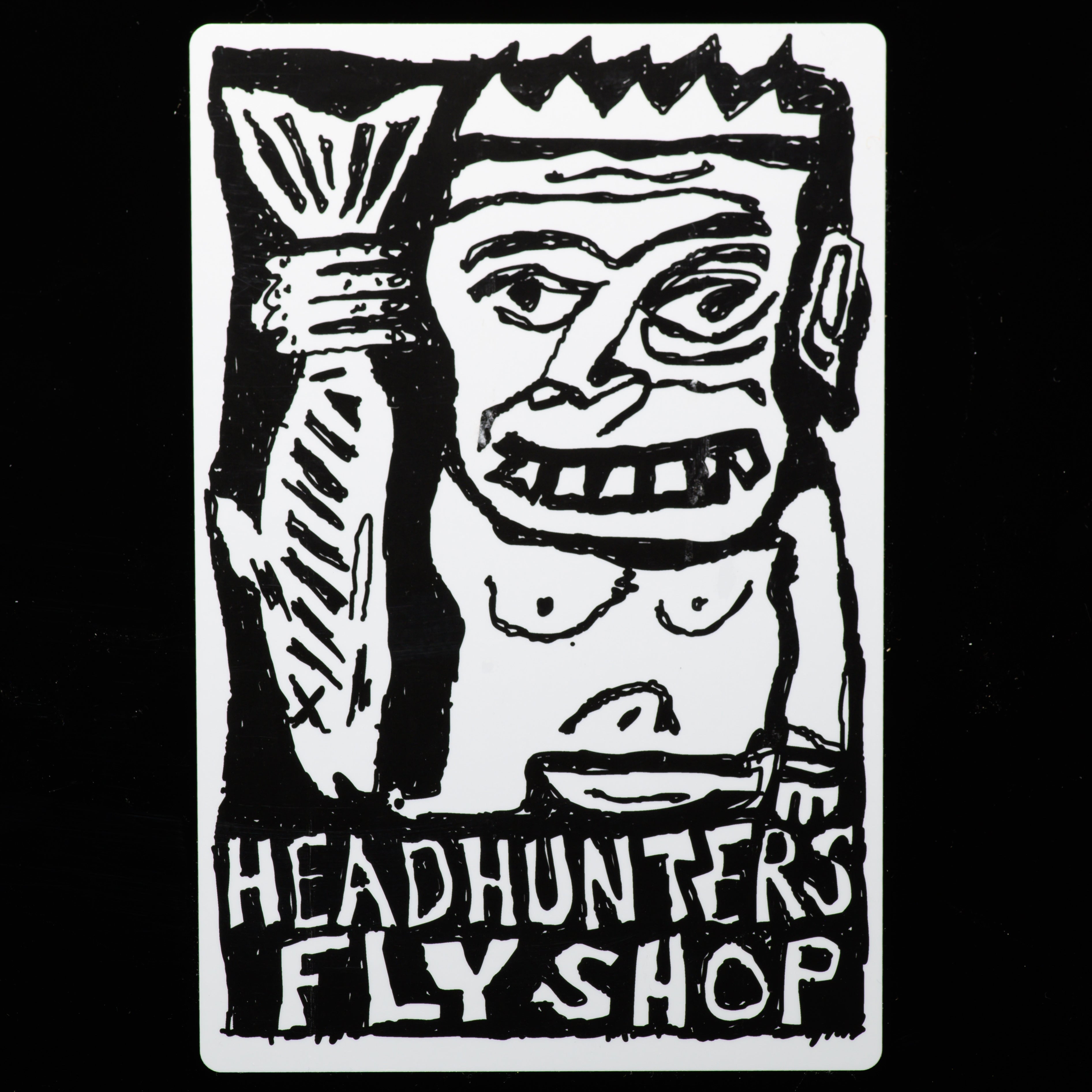 Tribal Headhunter Sticker | Headhunters Fly Shop