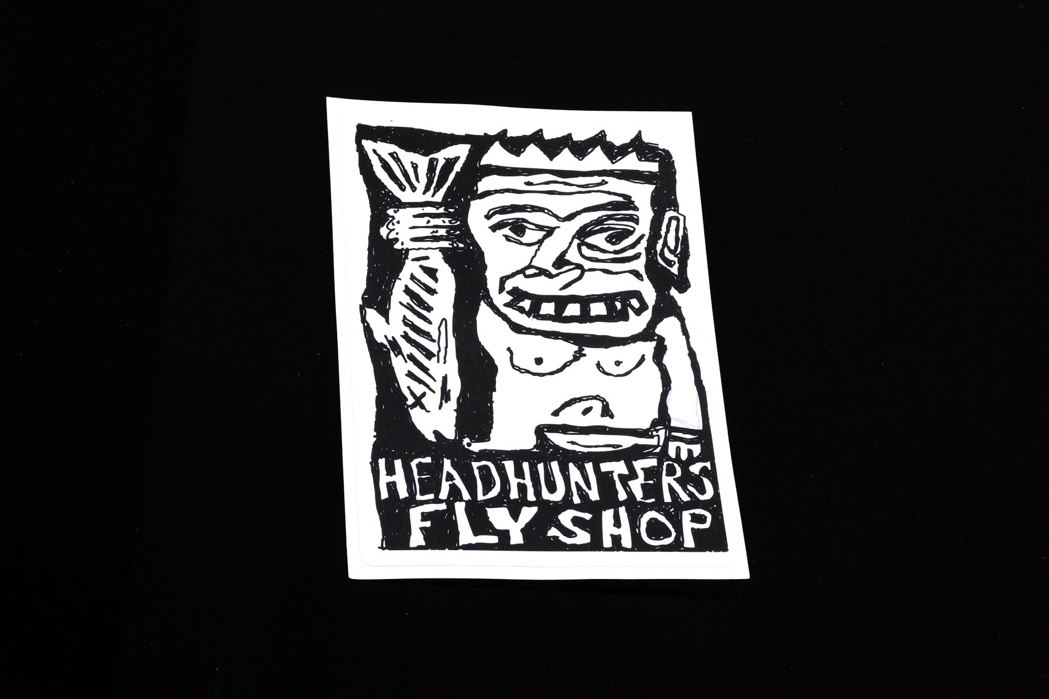 Tribal Headhunter Sticker | Headhunters Fly Shop